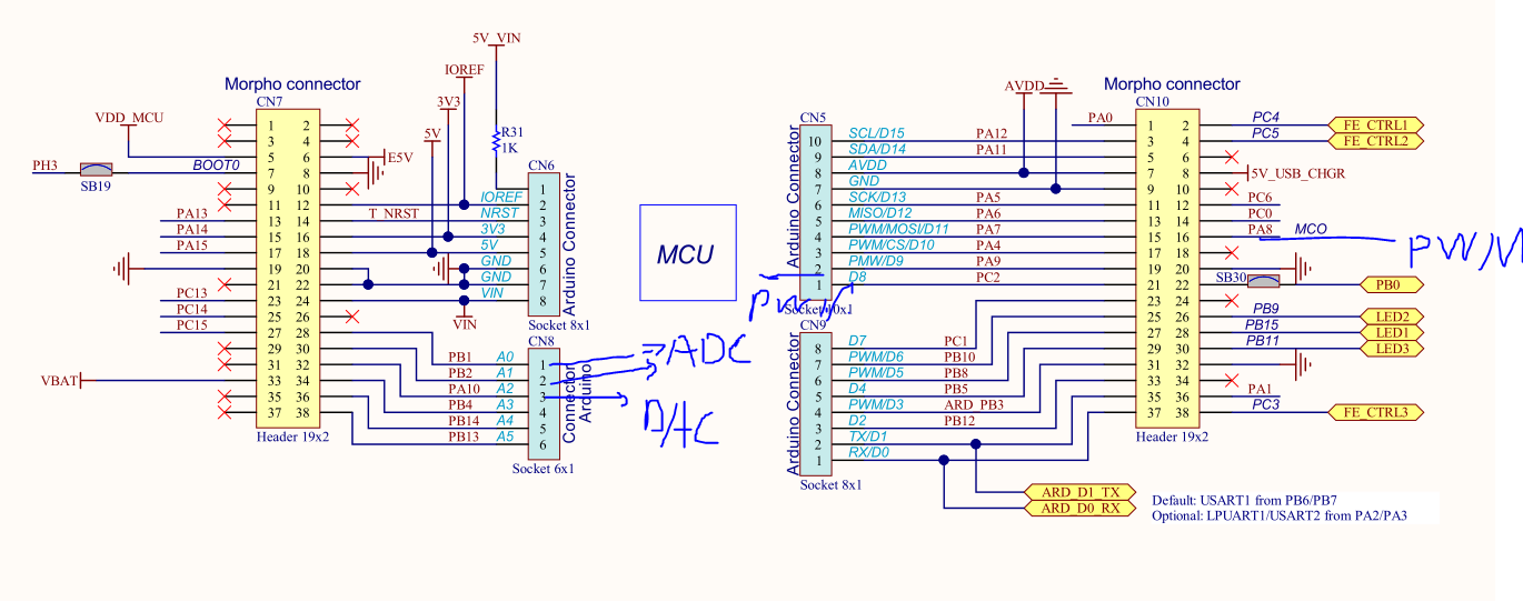 STM32WLE+DAC-DMA-arbitrarWave+TIM-PWM+ADC-DMA: 用DAC+DMA的方式生成任意波形，定时器生成PWM波